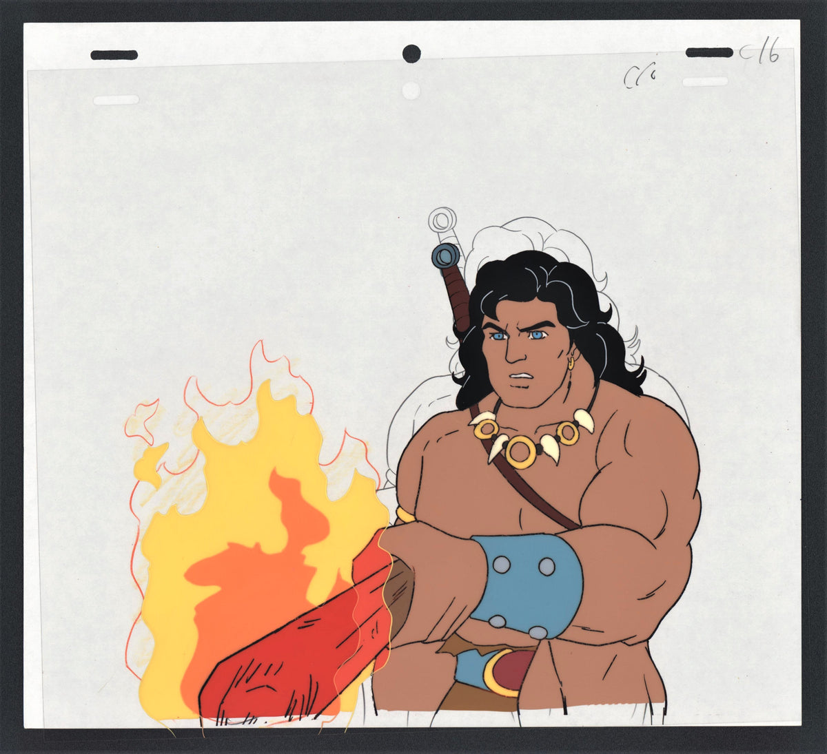Conan with Stick on Fire – Conan Animation