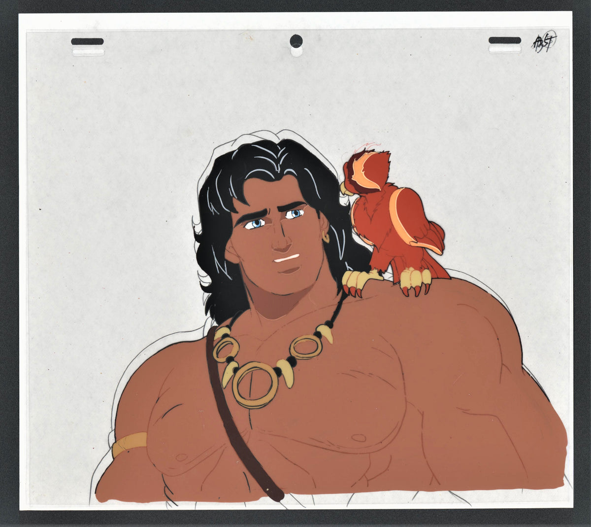 Close-Up of Conan with Needle on Shoulder – Conan Animation