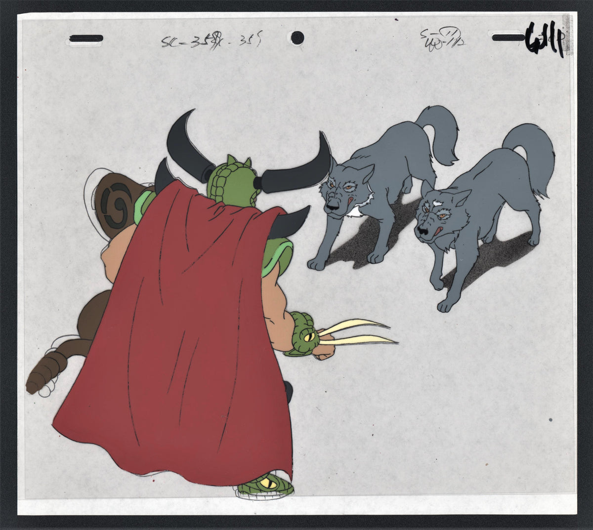 Wrath-Amon Facing Sasha and Misha (Wolf Form) – Conan Animation