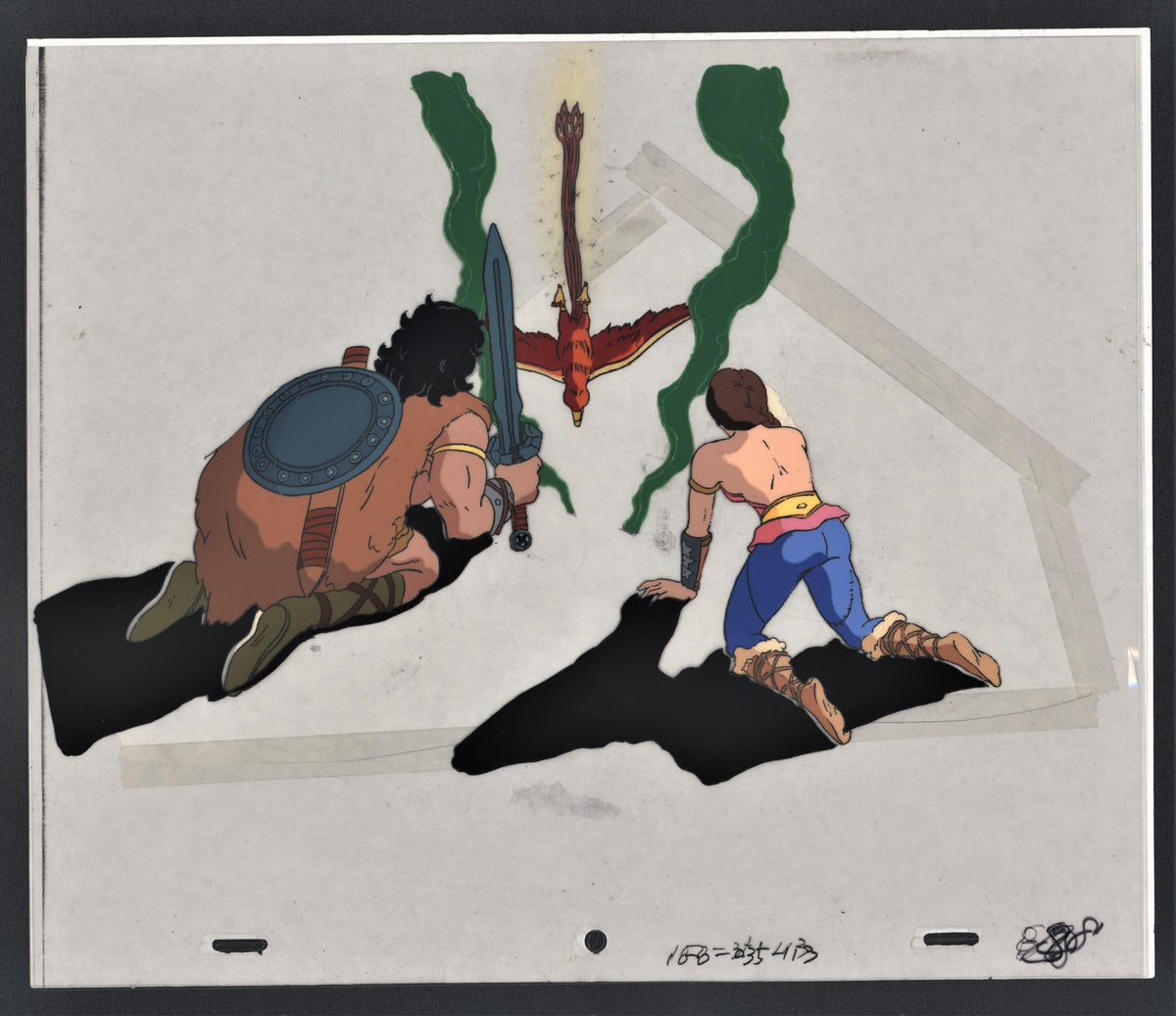 Conan, Jezmine, and Needle with Green Plumes – Conan Animation