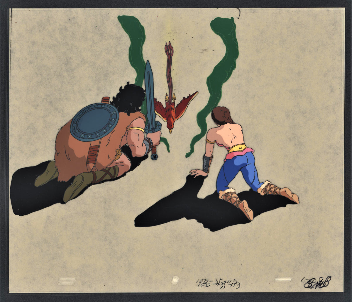 Conan, Jezmine, and Needle with Green Plumes – Conan Animation