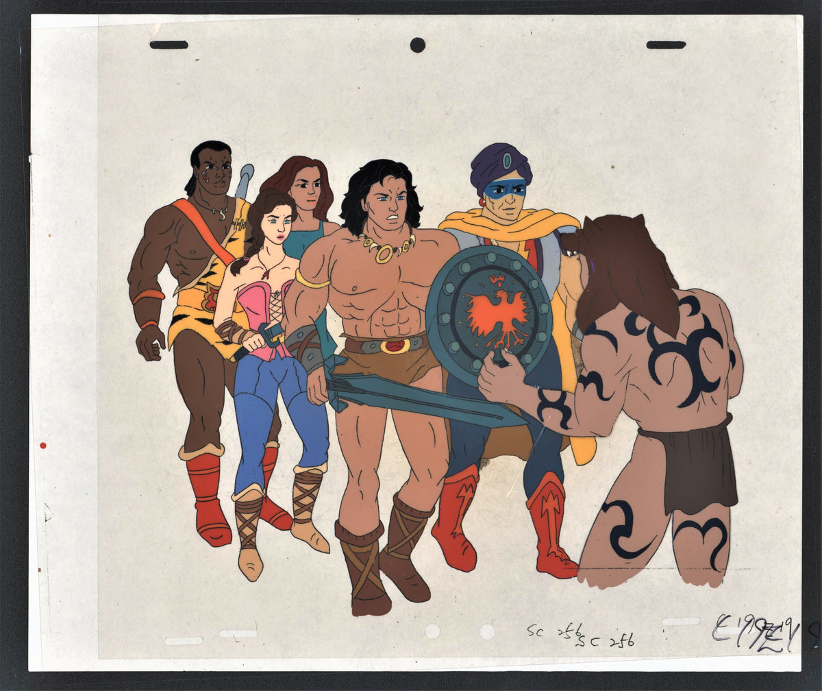 Group Talking to Pict – Conan Animation