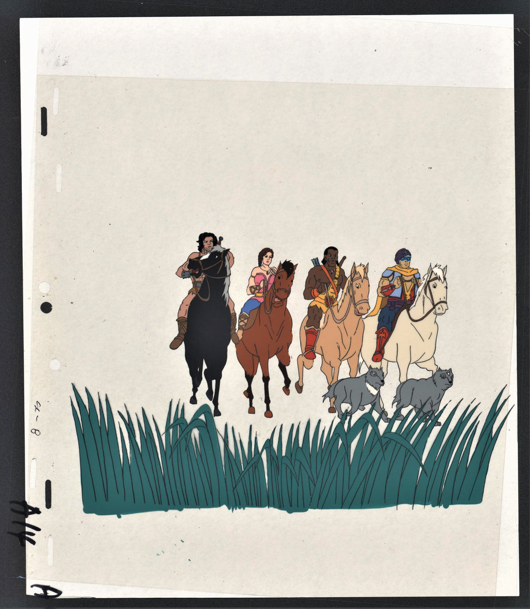 Group Riding Horses – Conan Animation