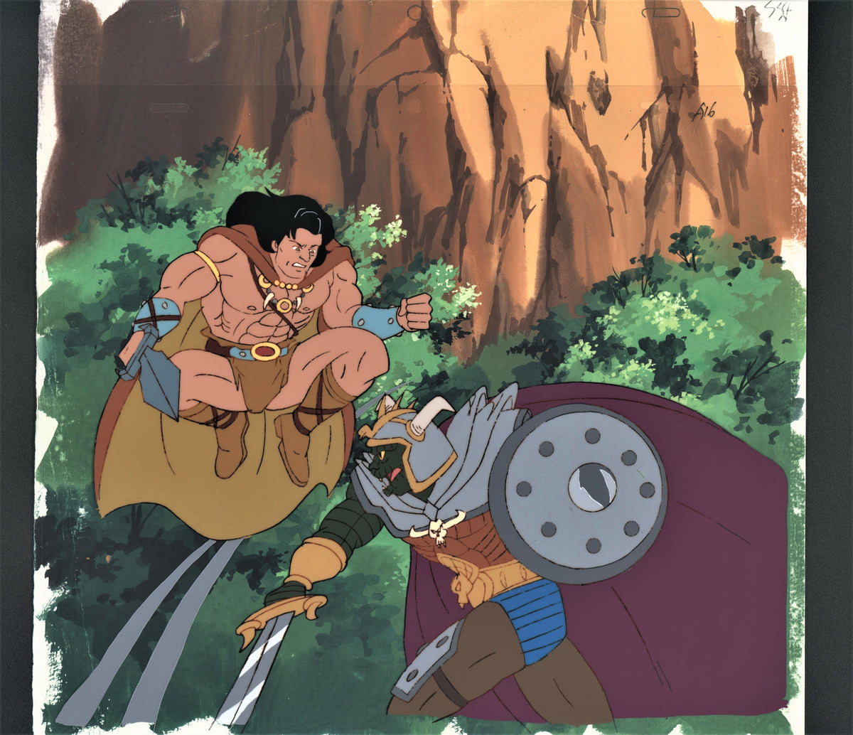 Conan Fighting Serpent Warrior – Conan Animation