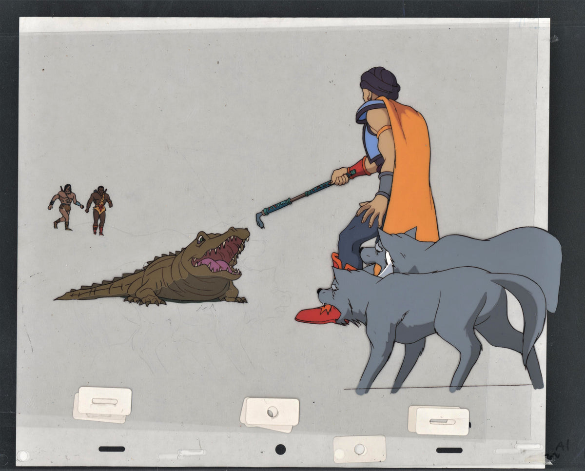 Sasha and Misha Holding Crocodile Off – Conan Animation