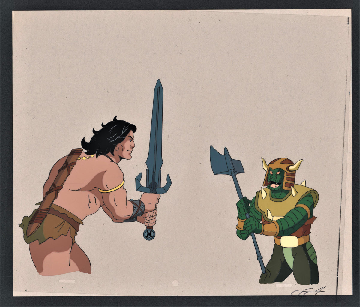 Conan Fighting Serpent Warrior – Conan Animation