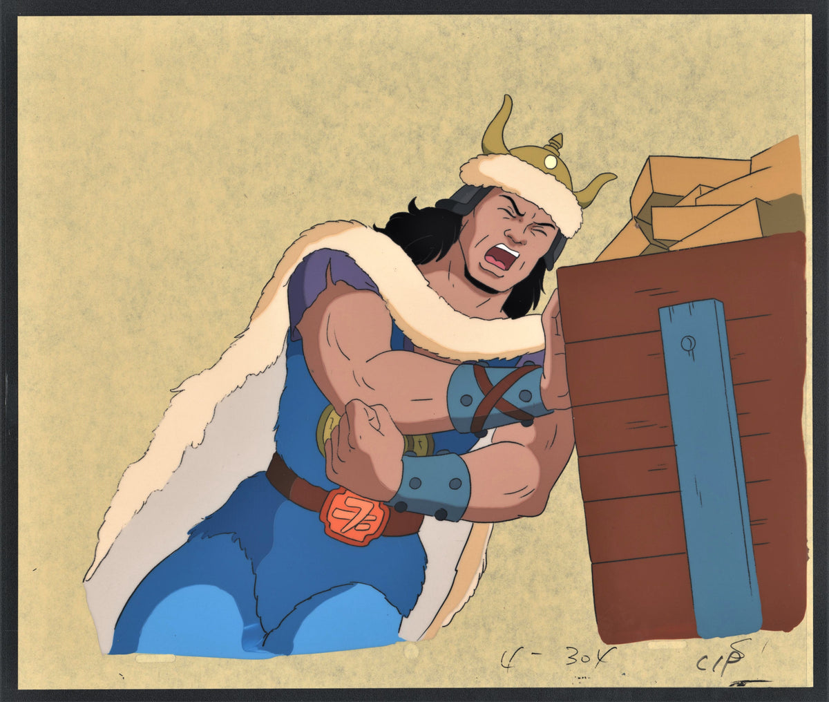 Conan Pushing Brick Cart – Conan Animation