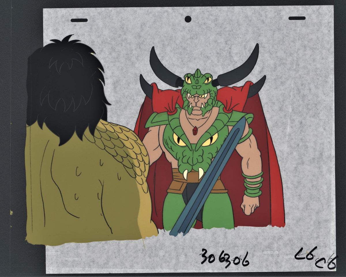 Conan in Serpent Form Facing Wrath-Amon – Conan Animation