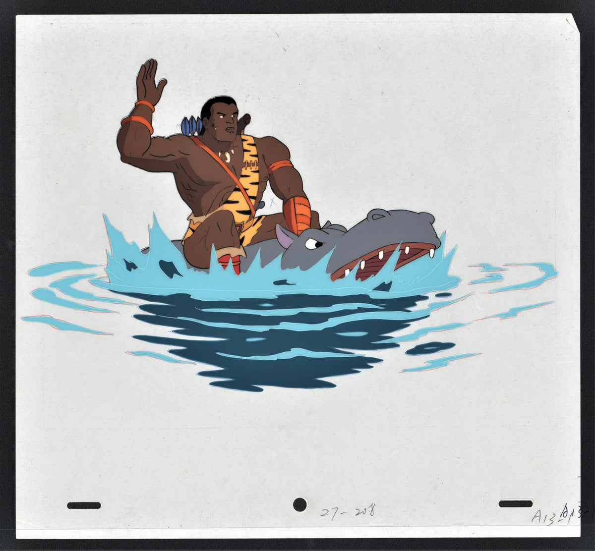 Zula Riding Hippo – Conan Animation