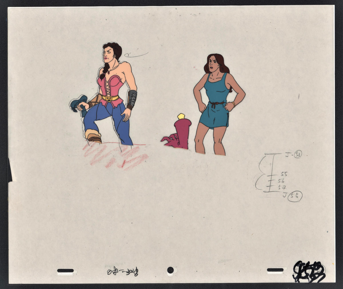 Jezmine and Mesmira in Disguise Arguing – Conan Animation