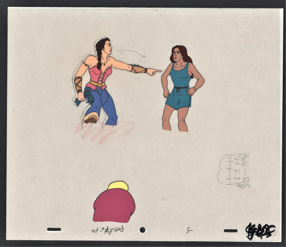 Jezmine and Mesmira in Disguise Arguing – Conan Animation