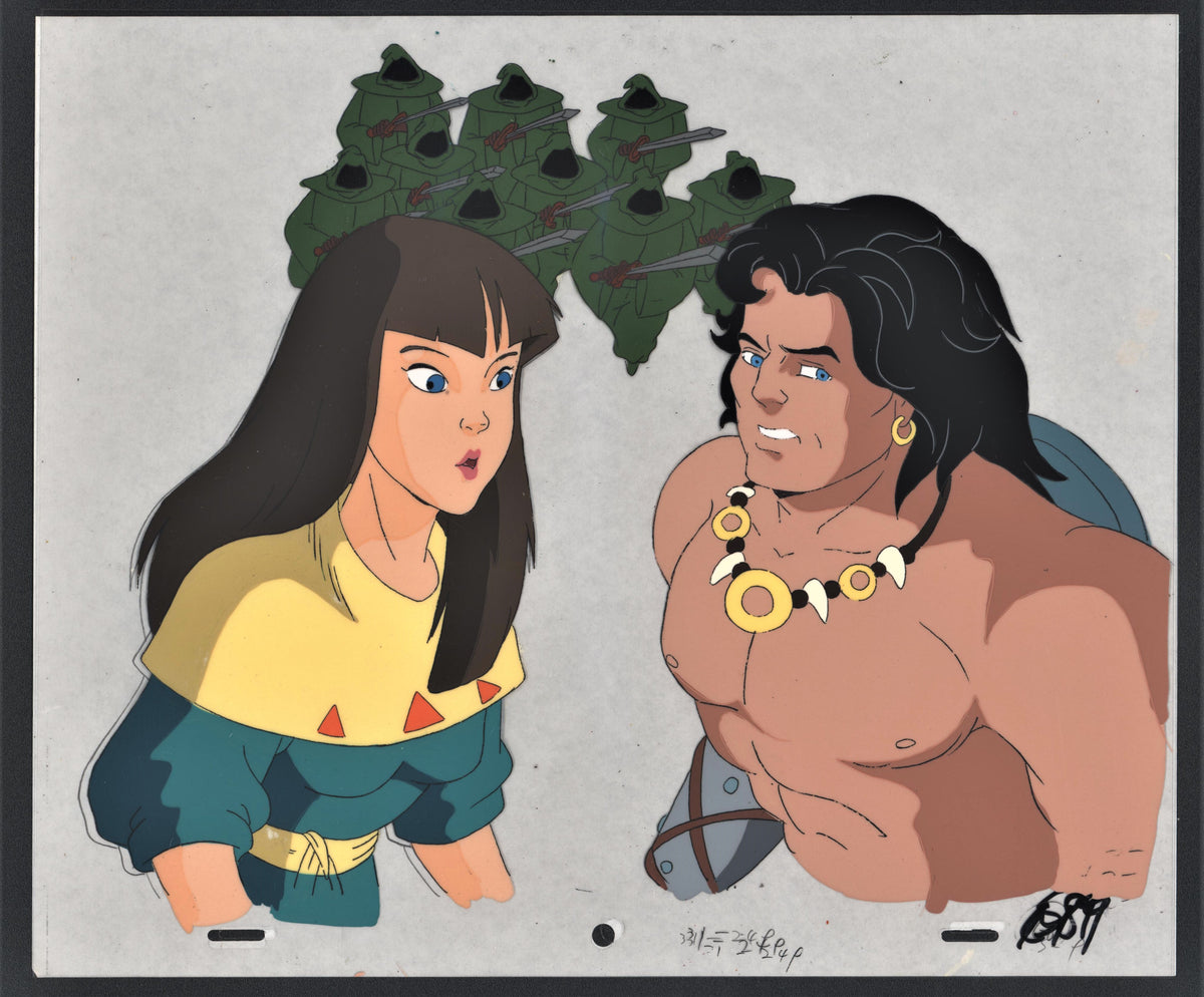 Conan and Princess Sarita Running from Hooded Ones – Conan Animation